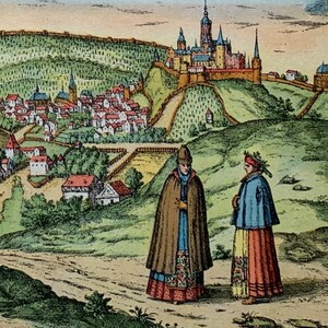 1965 Original Vintage 'prague' Old European Cities 16th Century City ...