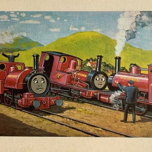1970 Original Vintage C Reginald Dalby Four Little Engines 'little Red ...