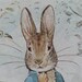 1920's Vintage 'peter Rabbit Thinking' and 'peter Rabbit With His Hanky ...