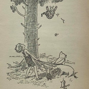 1965 Vintage 'the House at Pooh Corner' Original Black and White Print ...