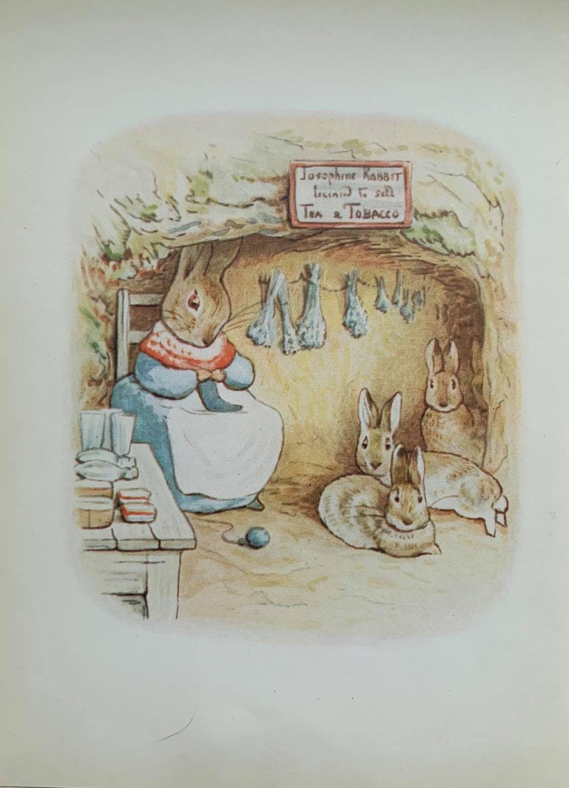 1920's 'flopsy Mopsy and Cotton Tail' Original | Etsy