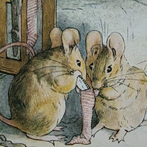 1950's Vintage 'the Tale of Two Bad Mice' 'cleaning up and Paying the ...