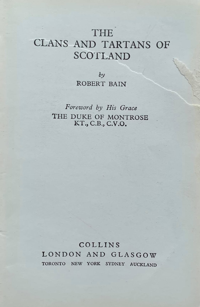 MACLACHLAN 1949 Original Vintage Print from The Clans and | Etsy