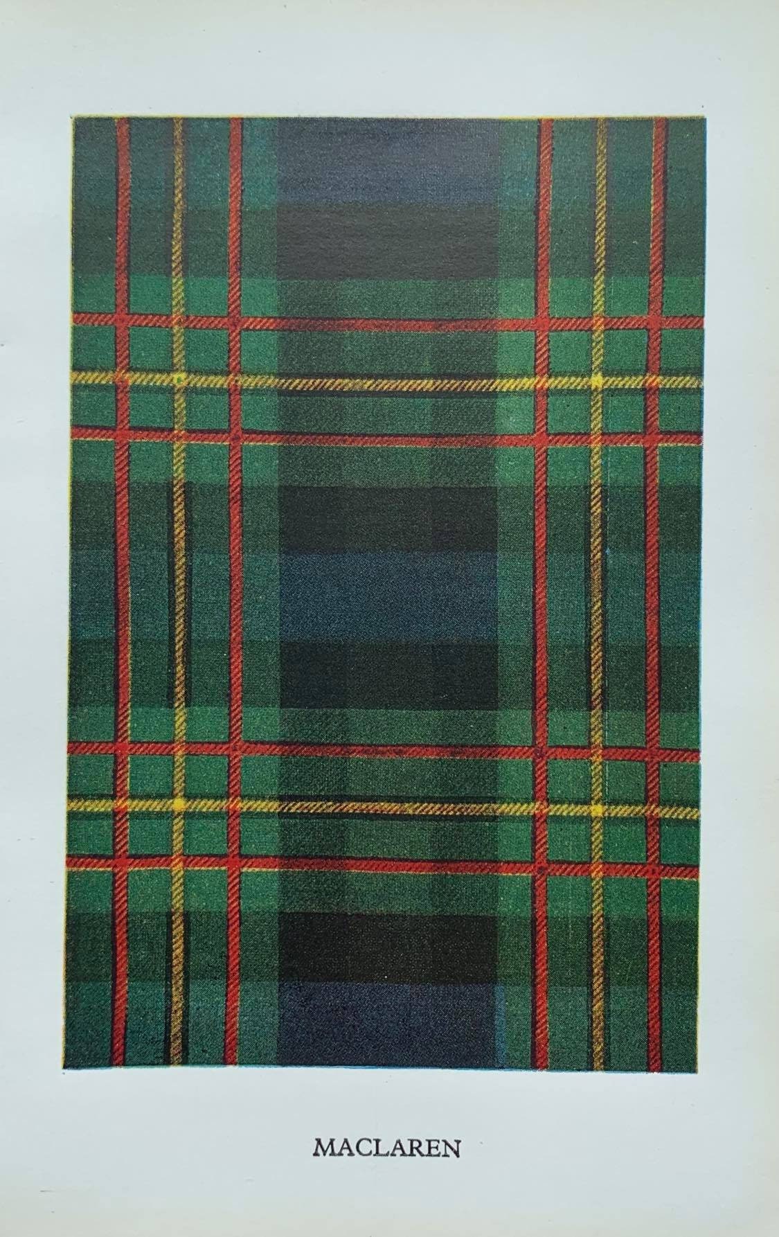 MACLAREN 1949 Original Vintage Print From the Clans and - Etsy