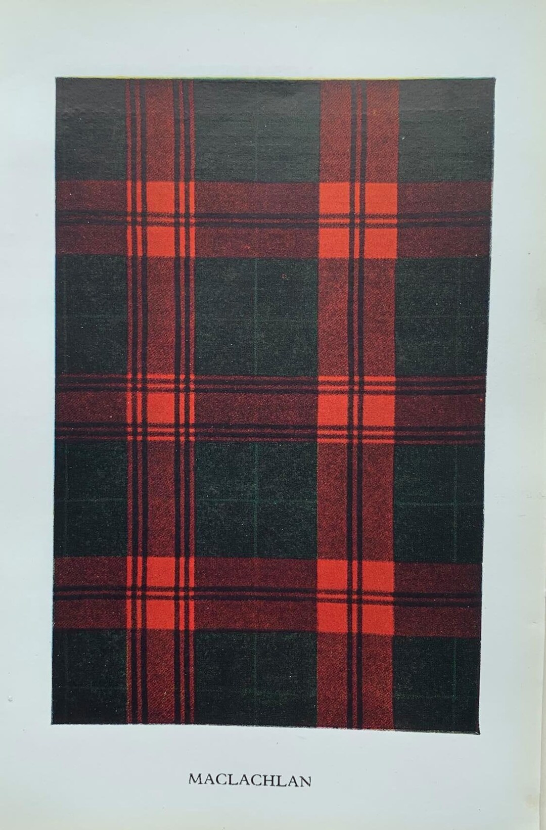 MACLACHLAN 1949 Original Vintage Print From the Clans and - Etsy