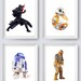 Star Wars Watercolor Set of 12 Star Wars Printable Movie Star Wars Wall ...