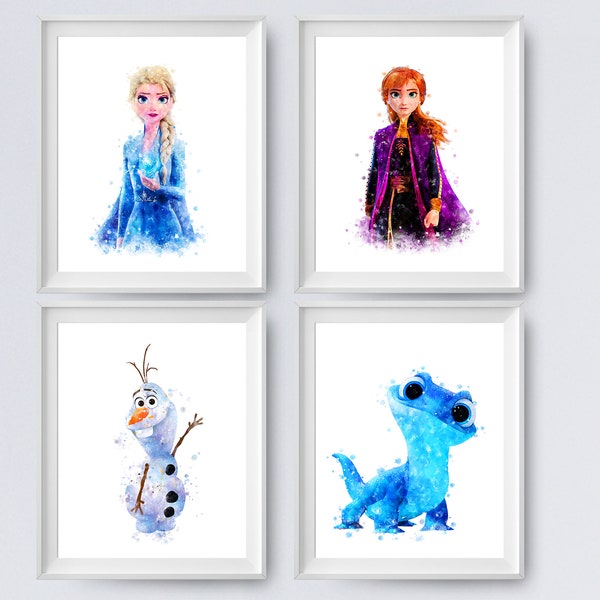 Frozen Watercolor - Etsy