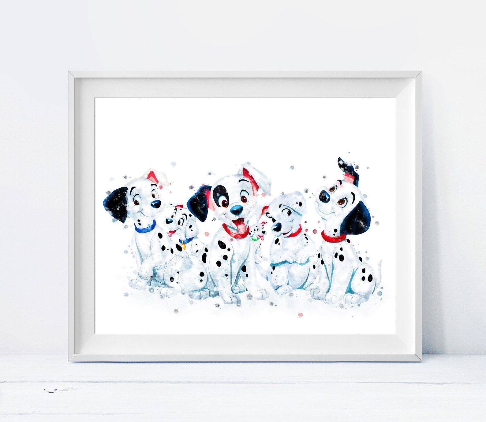 101 Dalmatians Print Wall Art 101 Dalmatians Watercolor - Etsy