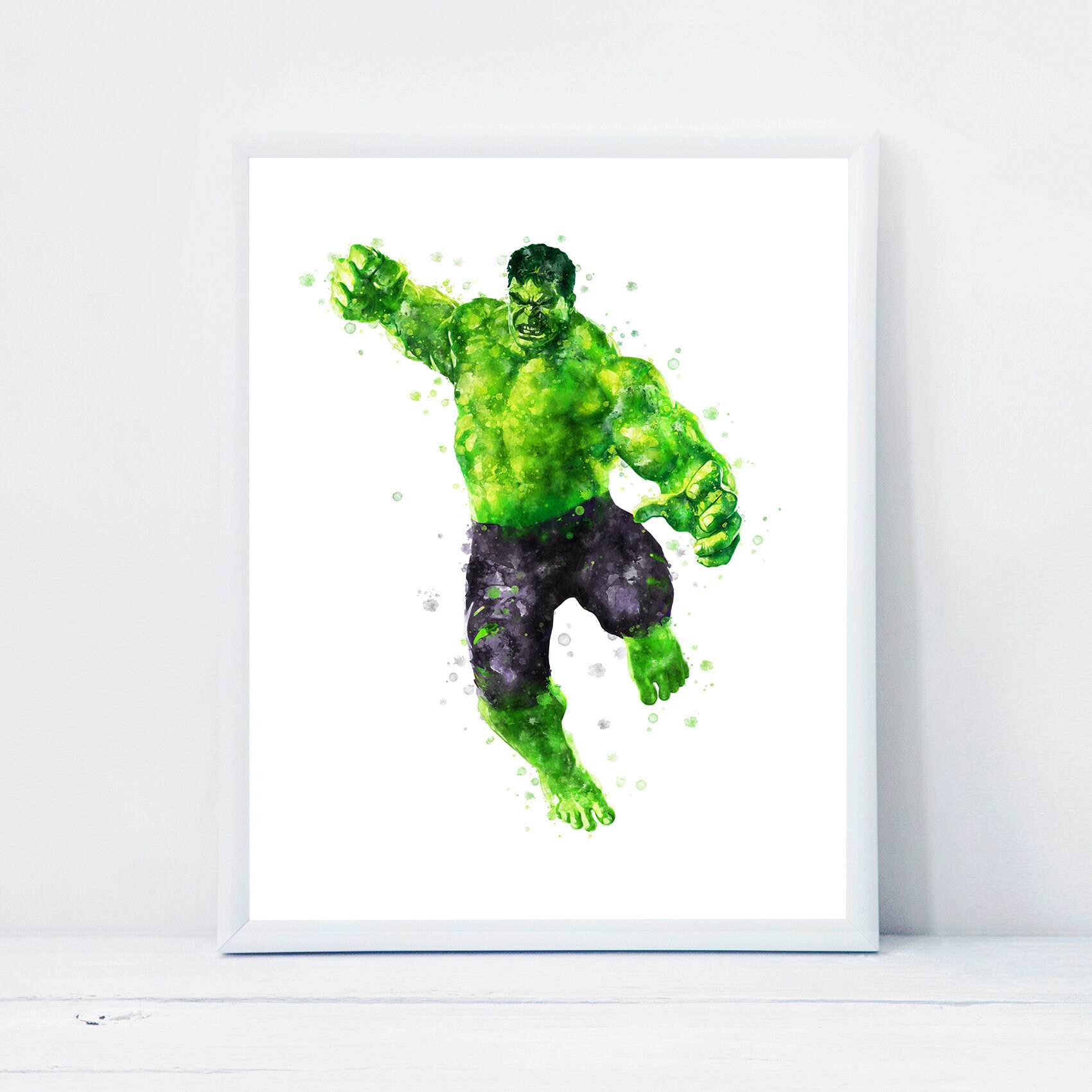 Superhero Splatter Art