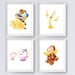 Beauty and the Beast Watercolor Painting Lumiere Cogsworth Mrs. Potts ...