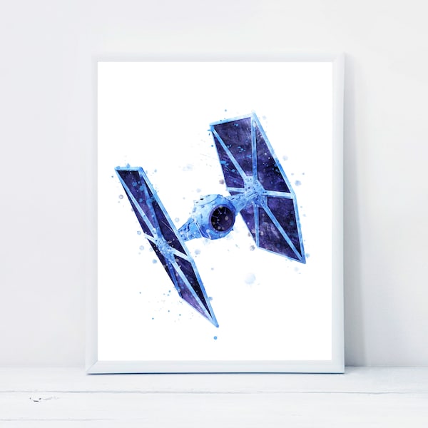 Tie Fighter Poster - Etsy UK