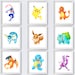 Pokemon Watercolor Print Pokemon Poster Wall Art Pokemons - Etsy