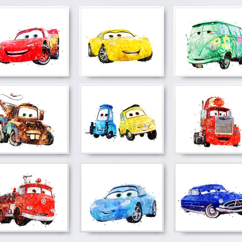 Cars Pixar Wall Decal - Etsy