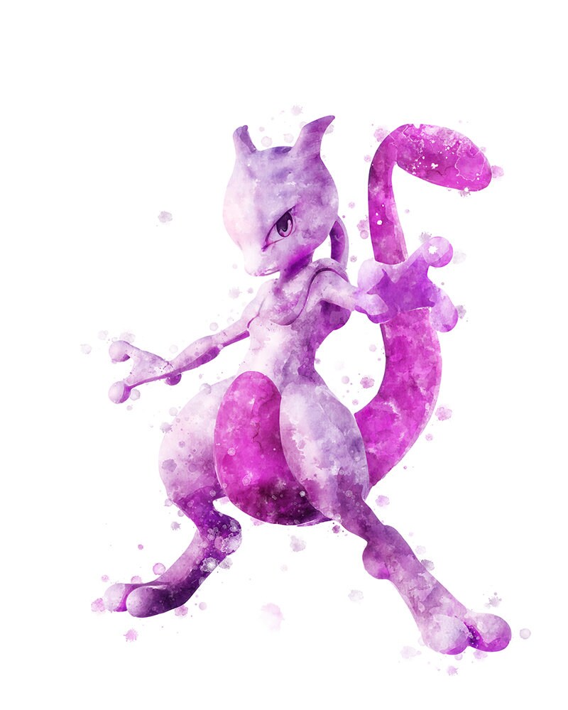 Pokemon Watercolor Print Pokemon Poster Wall Art Pokemons - Etsy UK