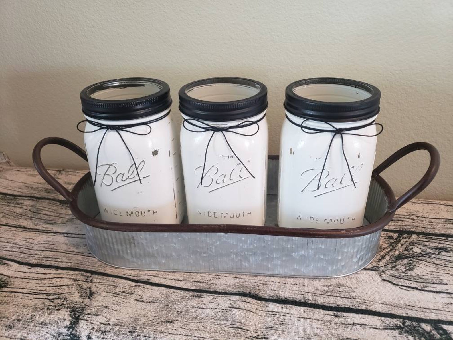 Black and White Kitchen Set Rustic Farmhouse Kitchen. | Etsy