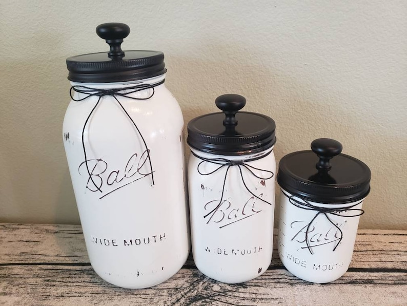 Black and White Kitchen Set, Rustic Farmhouse Kitchen. - Etsy
