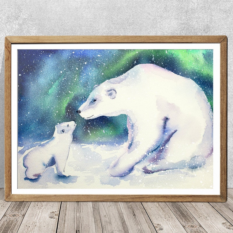 Polar Bear Art - Etsy