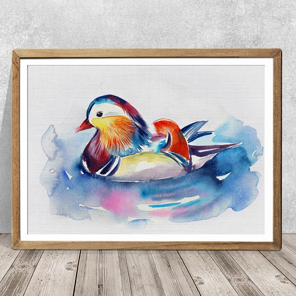 Mandarin Duck Art - Etsy