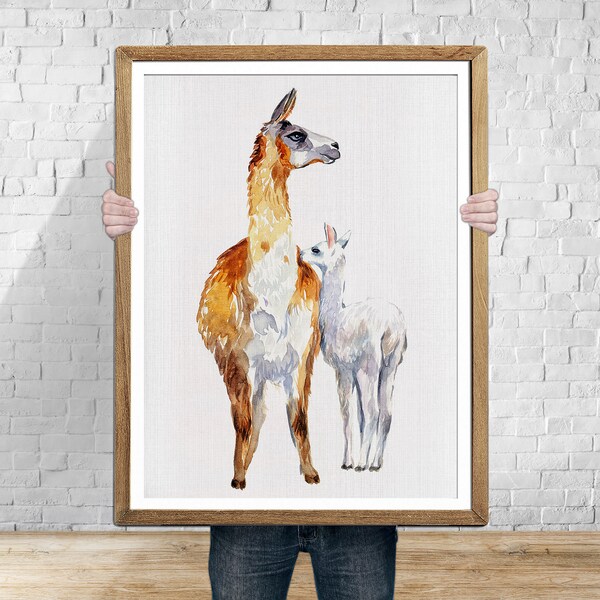 Llama Art - Etsy