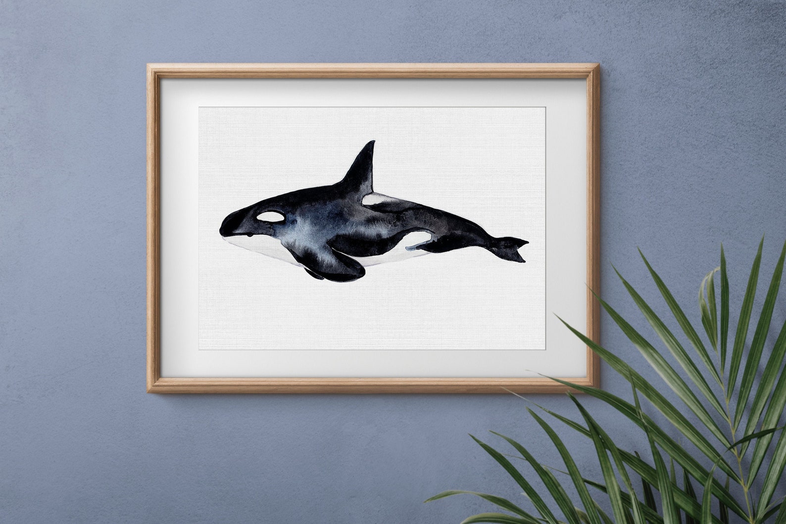 Orca Painting Watercolor Whale Whale Painting Orca Art Killer | Etsy