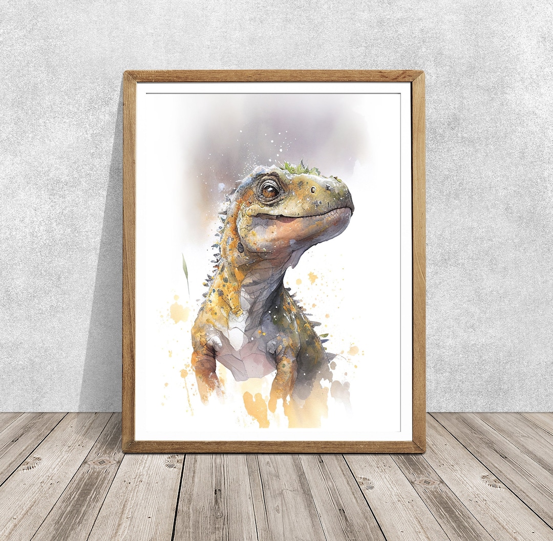 Dinosaur Print, Tyrannosaurus Rex, T-rex Painting, T-rex Print ...