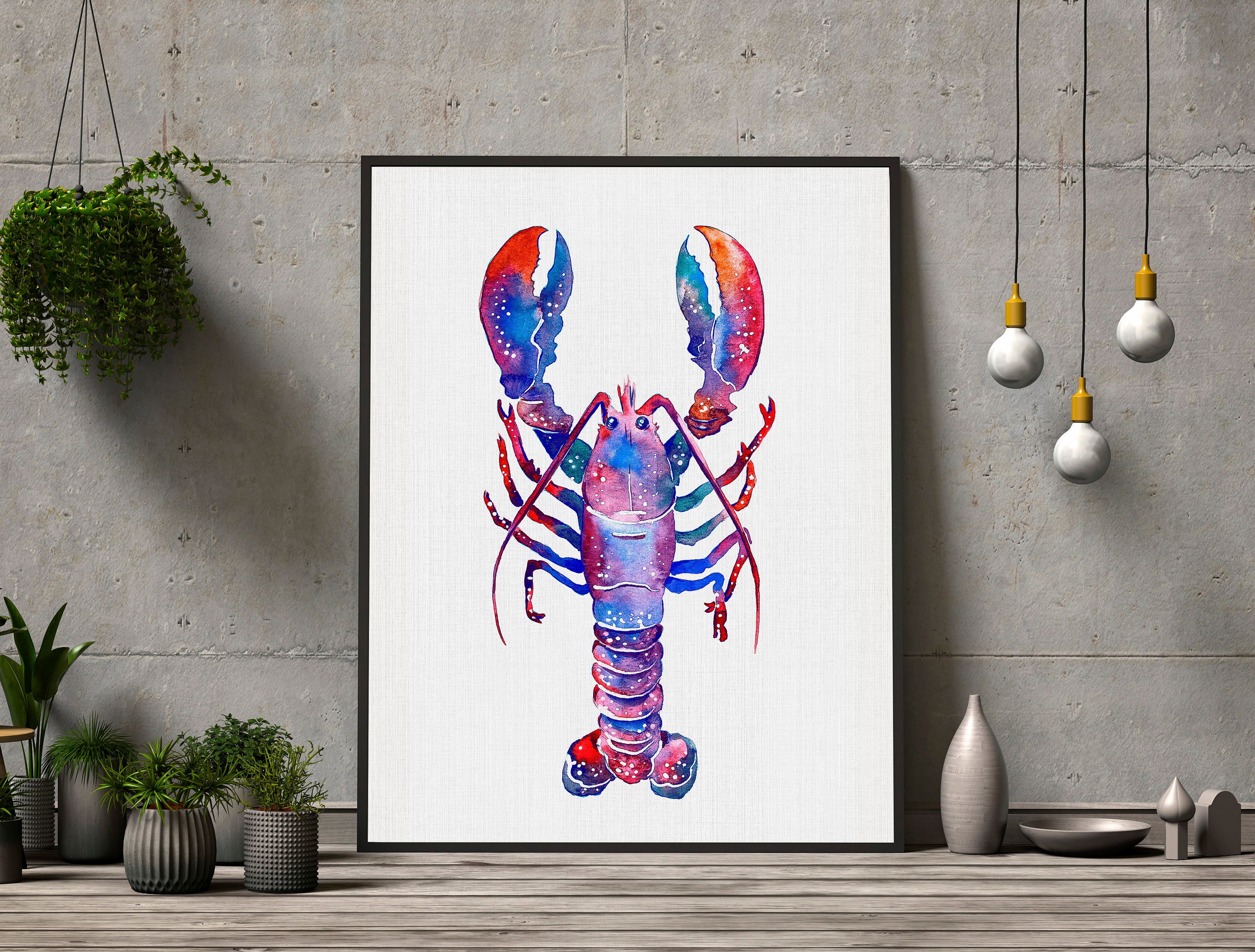Cute Lobster Painting