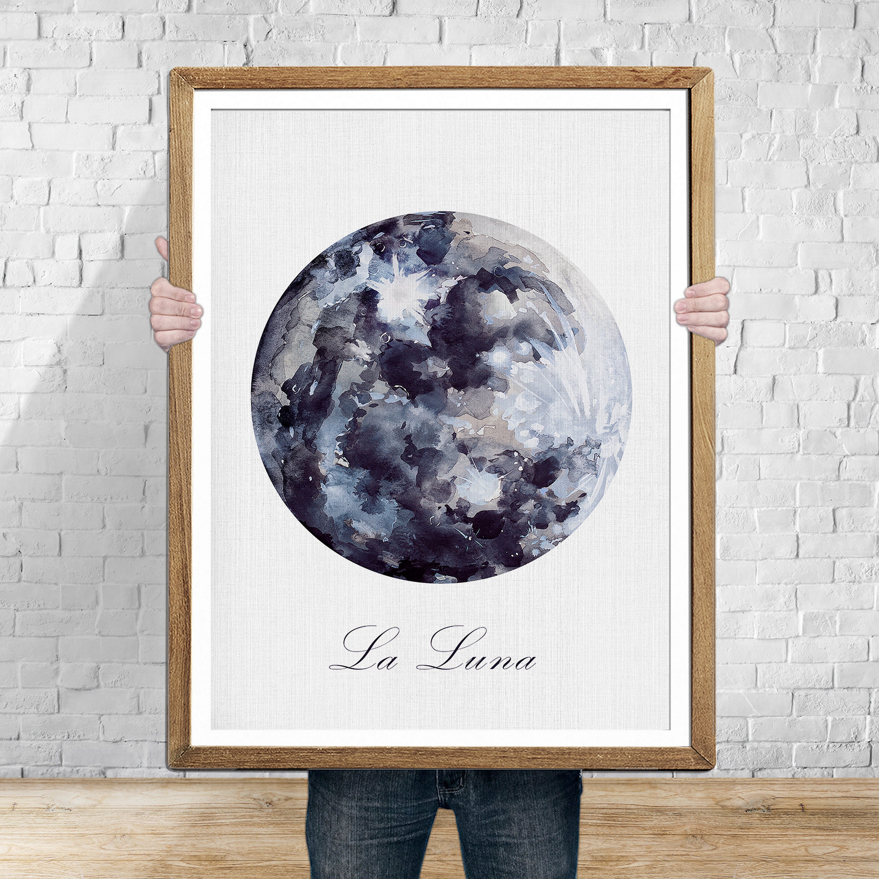 Abstract Moon Drawing