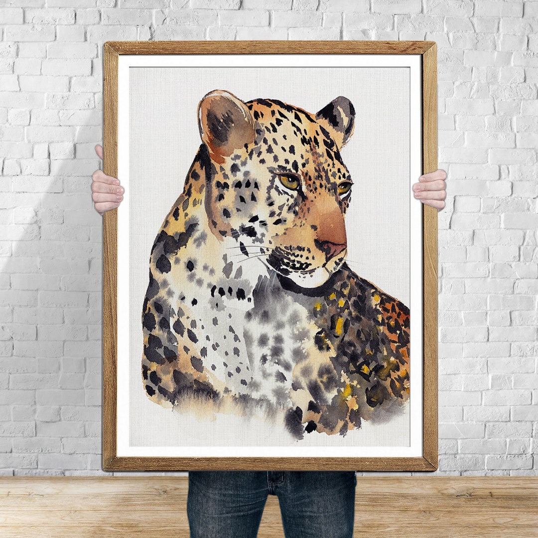 Leopard Art, Forest Animals Print, Leopard Print, Safari Animals ...
