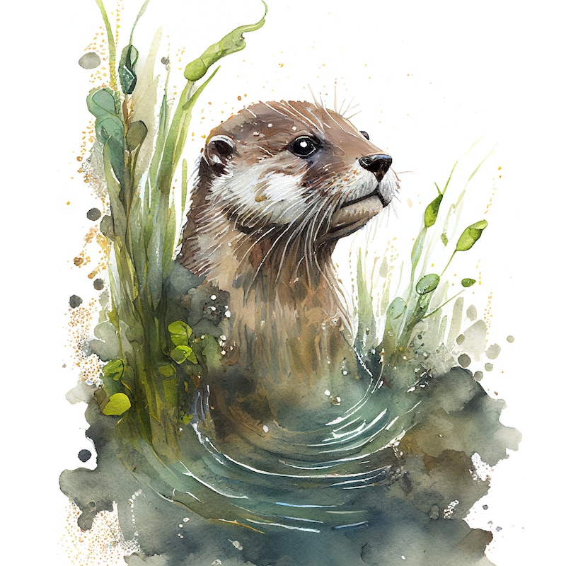 Otter Painting - Etsy