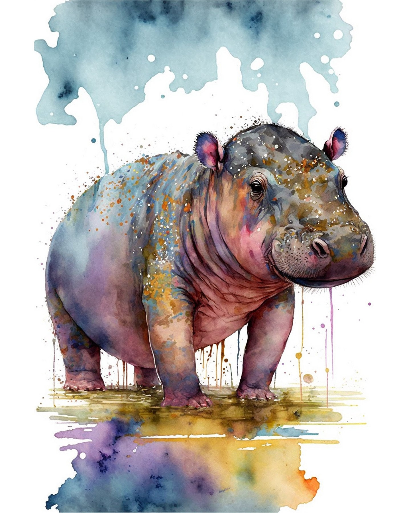 Hippopotamus Art
