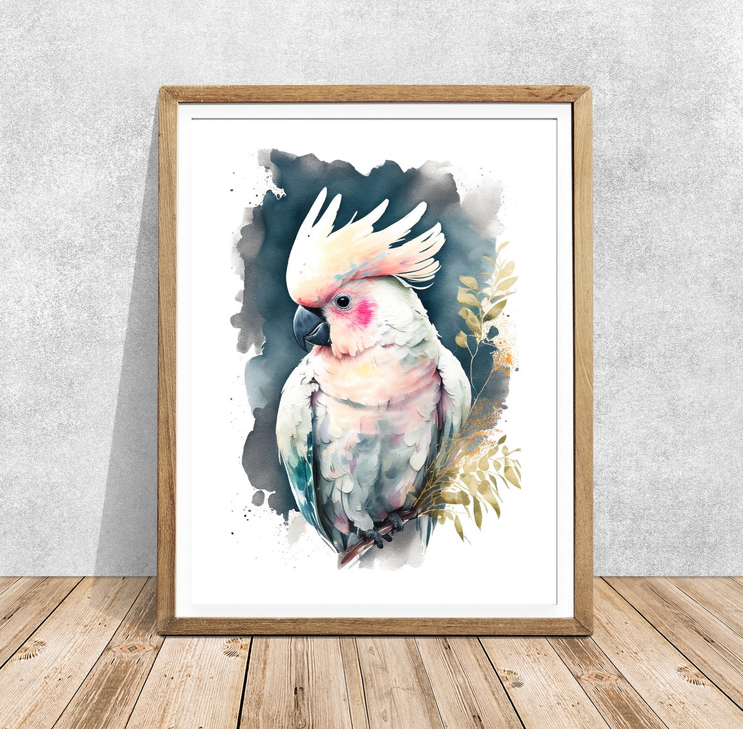 Cockatoo, Art Cockatoo, Cockatoo Print, White Cockatoo Bird, Animals ...
