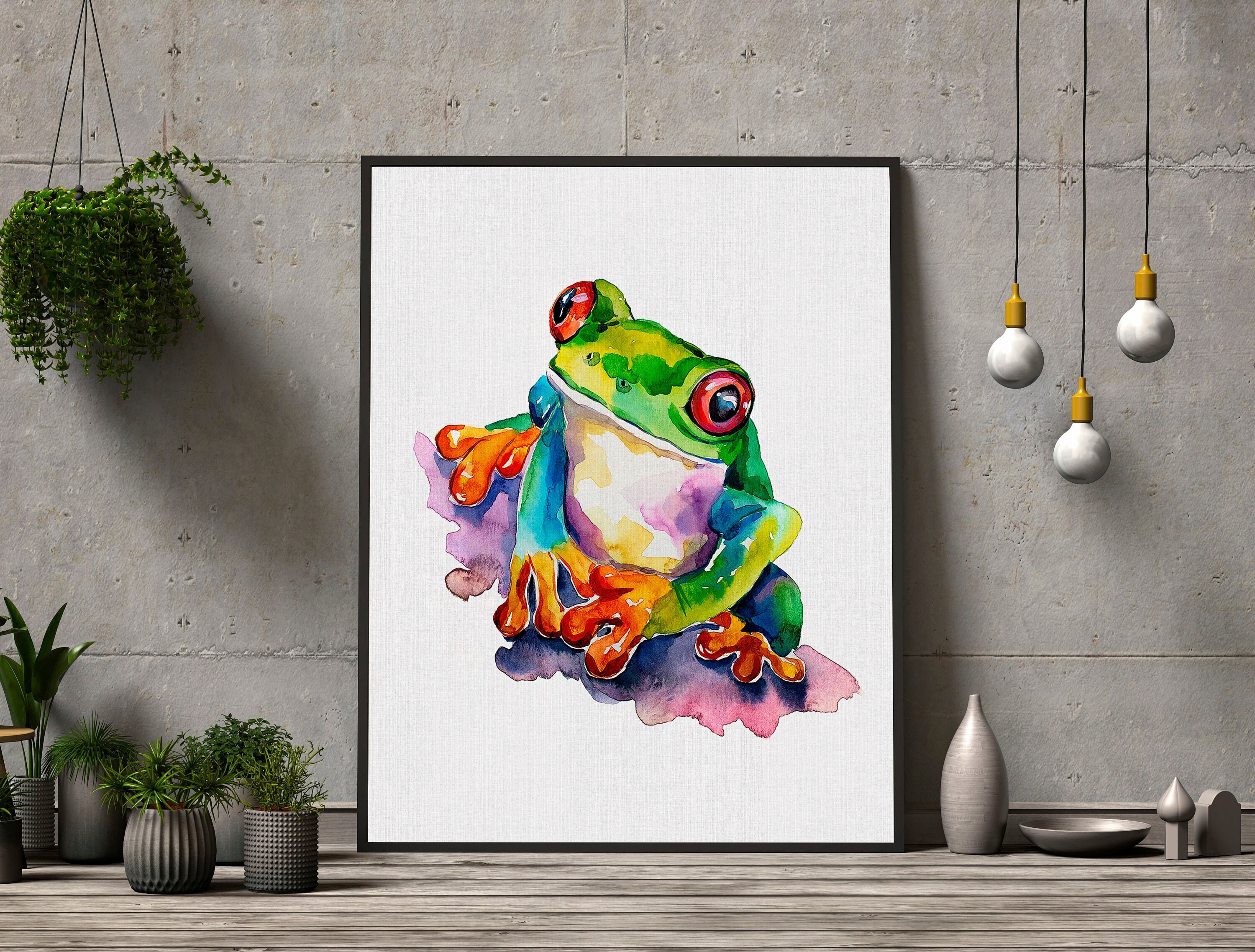 Frog Print Art Frog Print Art