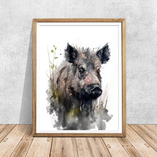 Wild Boar Art - Etsy