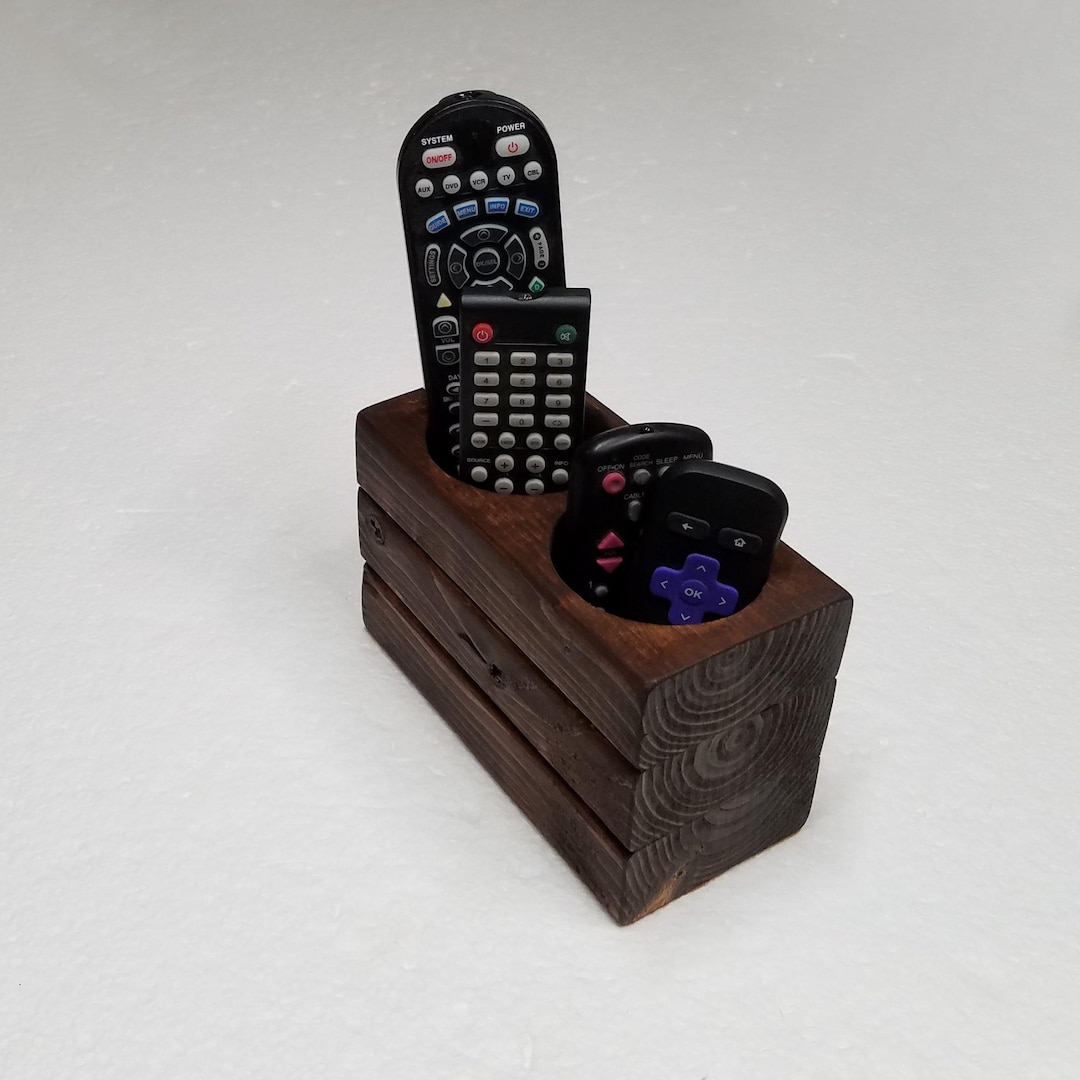Rustic Repurposed Framing Lumber Remote Control Holder, Two 2-3/4 Inch ...