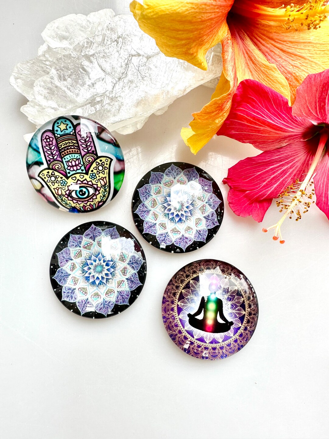 Colorful good Vibes Bubble Magnets - Etsy