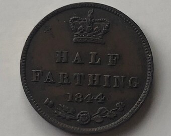 Half Farthing Coin - Etsy