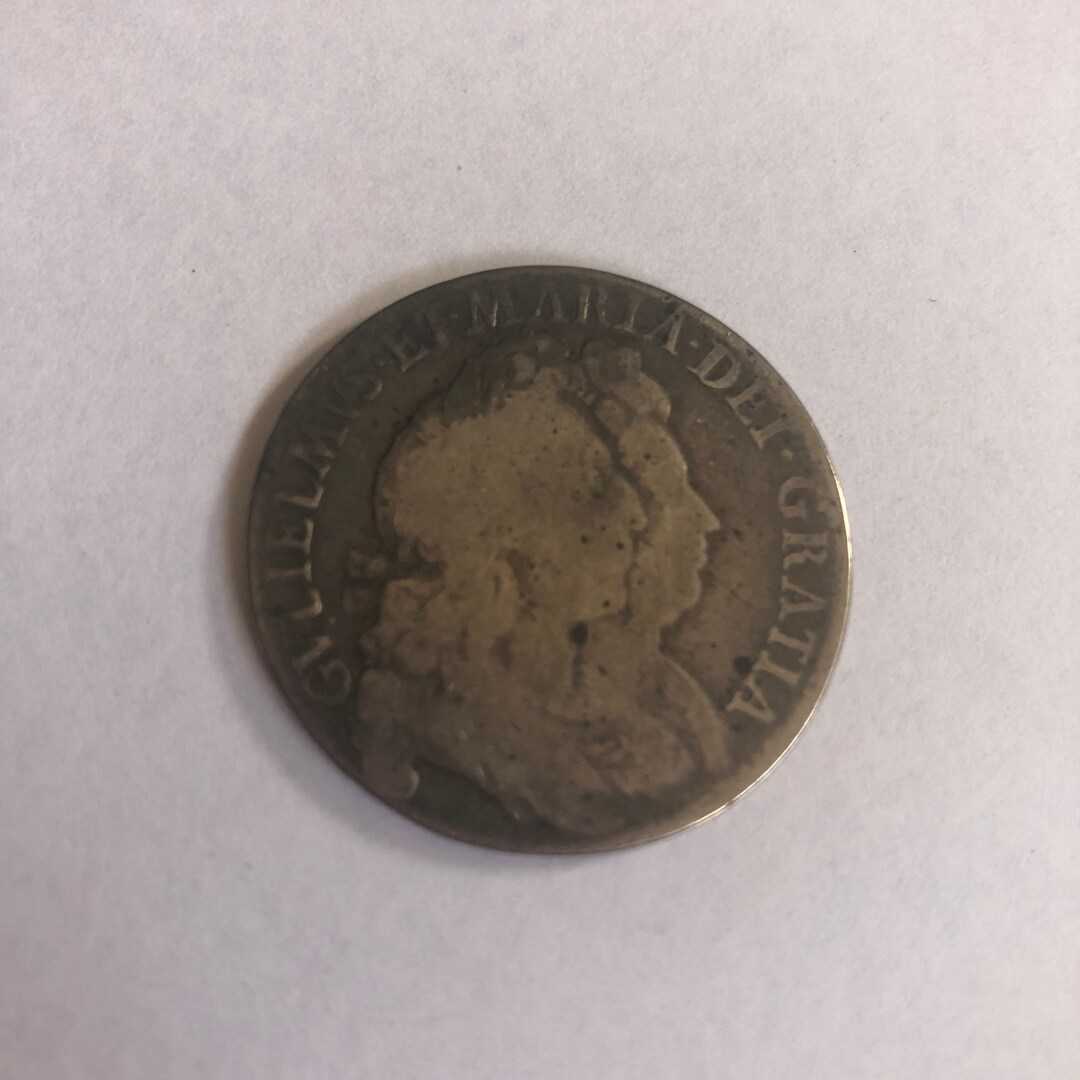 1692 William & Mary Great Britain Crown Coin, Qvarto - Etsy