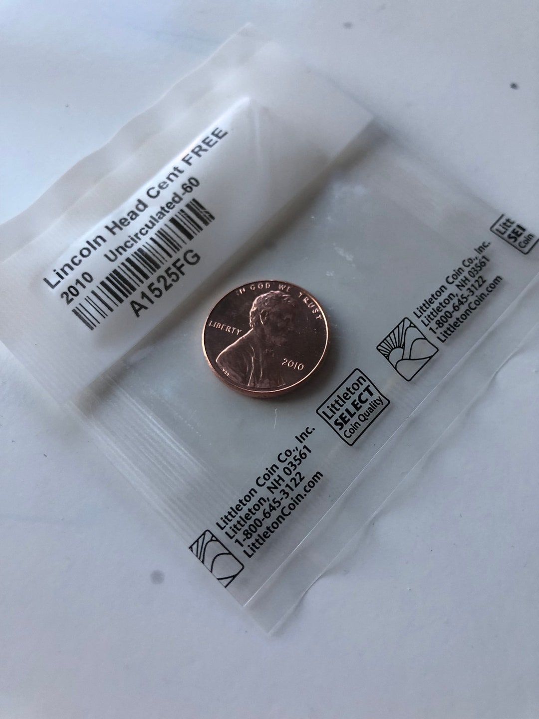 2010 Uncirculated Penny; US One Cent - Etsy