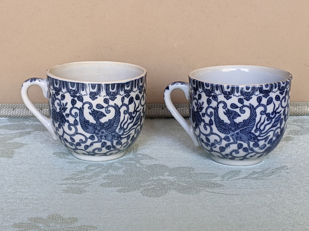 Phoenix Bird China After Dinner Cup and Saucer Style 15 Saxon Shaped - Etsy