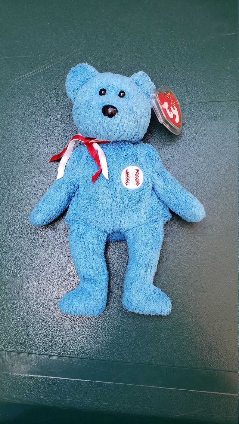 Addison the Baseball Bear Retired Ty Beanie Baby Bear - Etsy