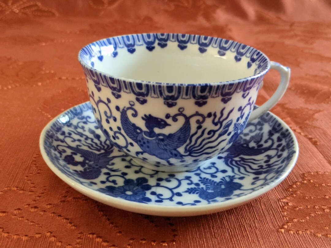 Phoenix Bird Teacup and Saucer Style #3 - Etsy