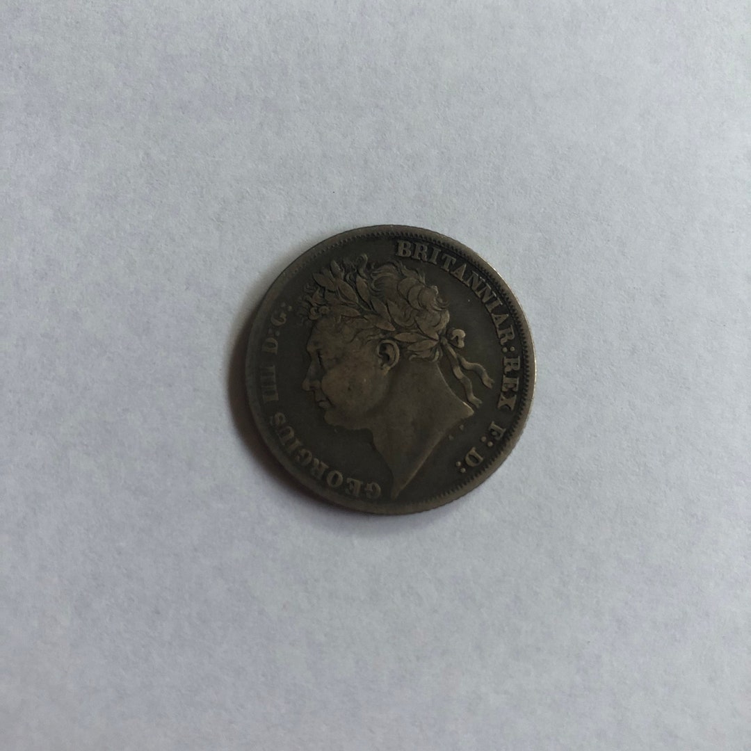 1824 George IV Great Britain One Shilling Coin - Etsy