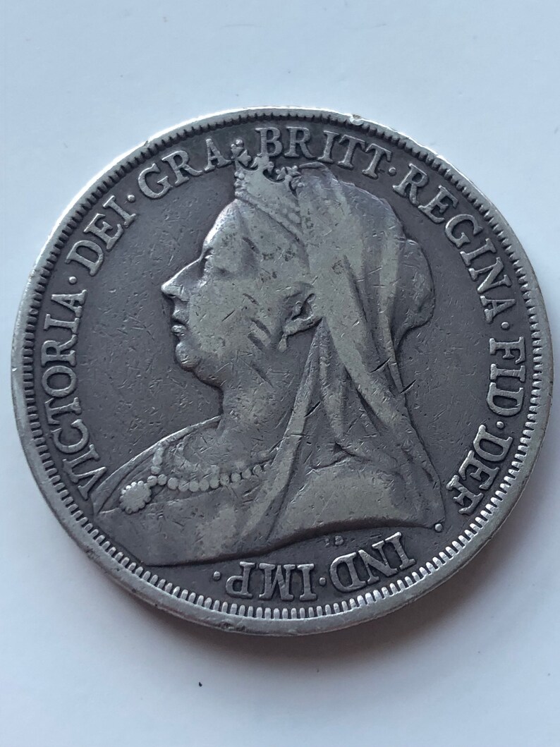 1893 Victoria Great Britain Crown Coin Queen Victoria UK Old - Etsy