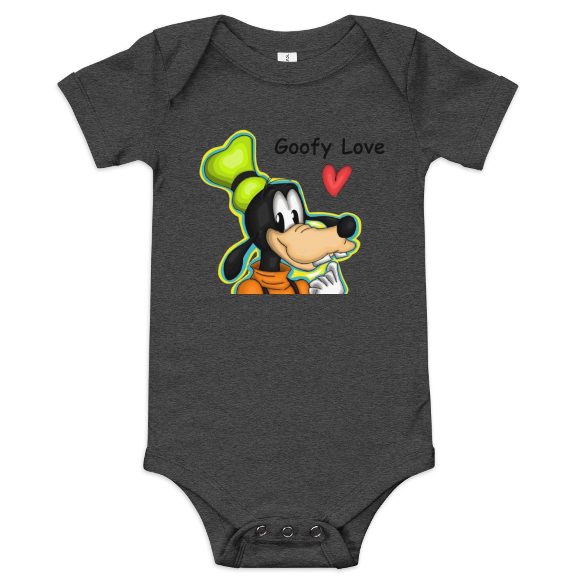 Goofy Valentine's Day Baby Short Sleeve One Piece - Etsy