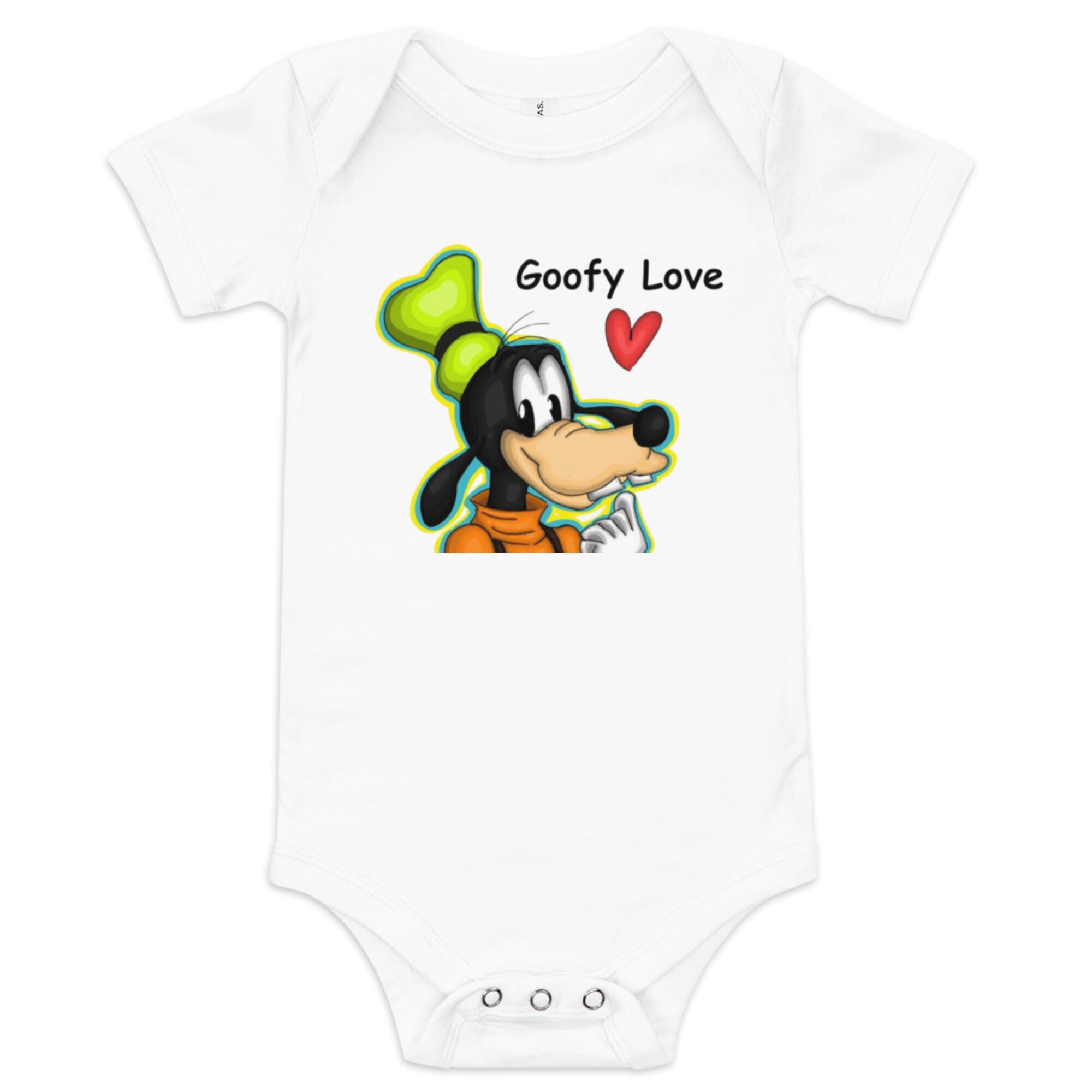 Goofy Valentine's Day Baby Short Sleeve One Piece - Etsy