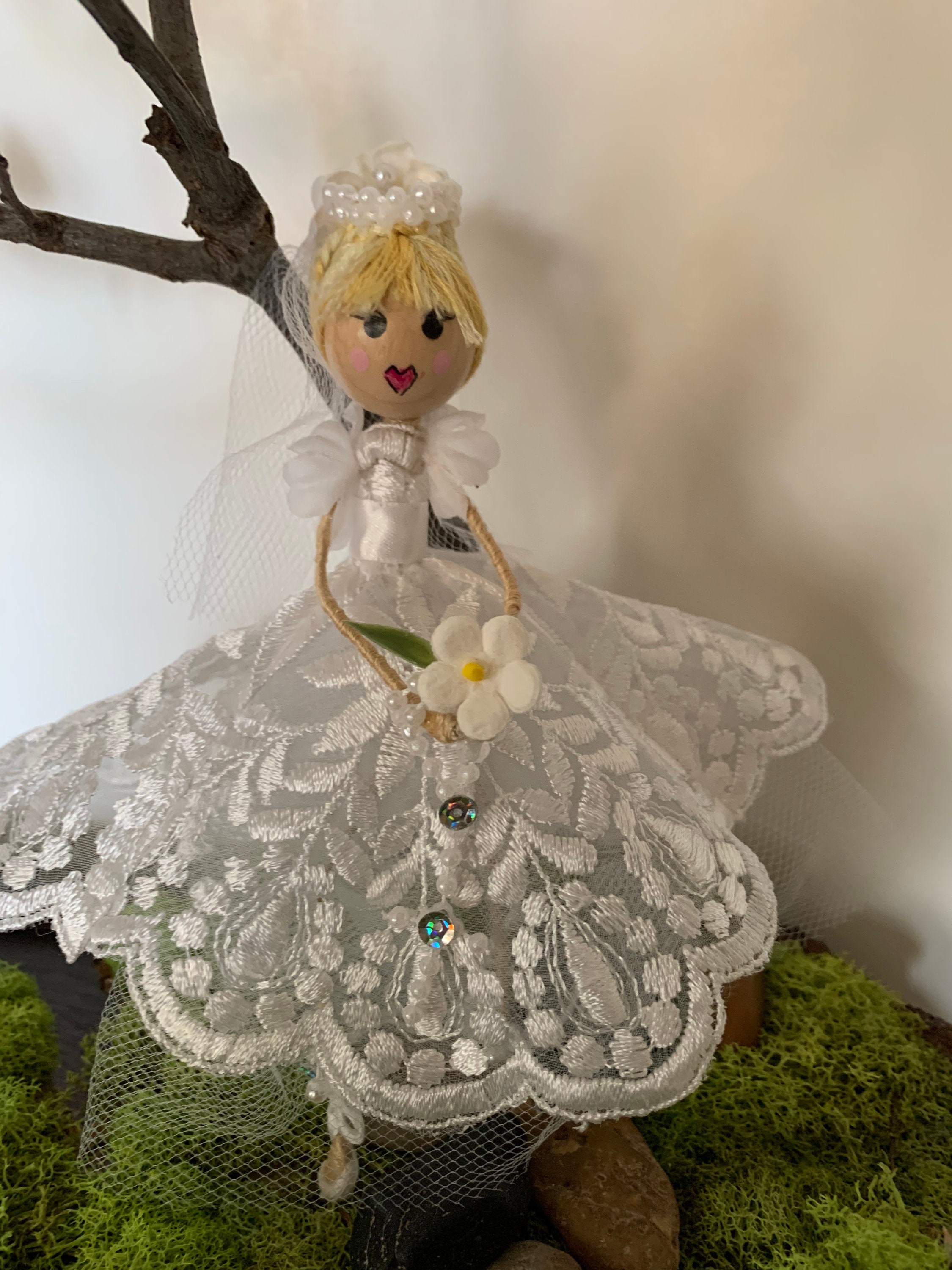 First Communion Doll, Miniature Doll, Doll With White Dress, Communion ...