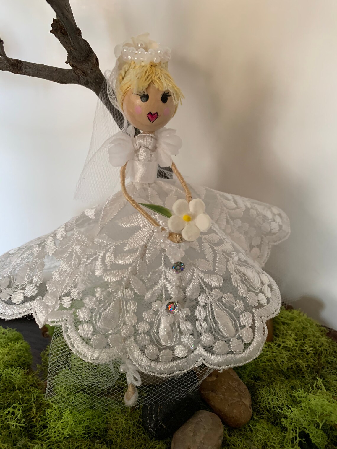 First Communion Doll, Miniature Doll, Doll With White Dress, Communion ...