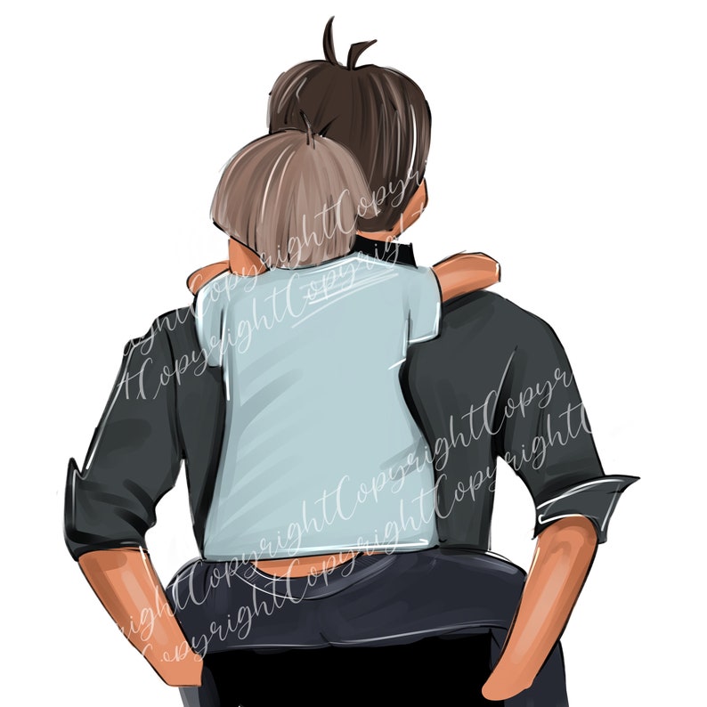 Dad and Sons Clipart, Dad, Son, Boy, Kid, Clipart, Sticker, Dad Day ...
