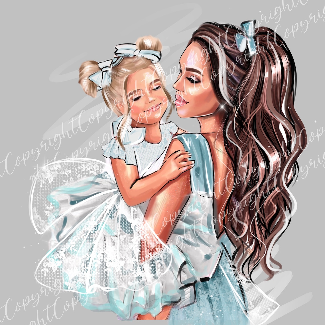 Mom and Daughter, Clipart, Mom, Mother, Daughter, Sticker, Day Mom - Etsy