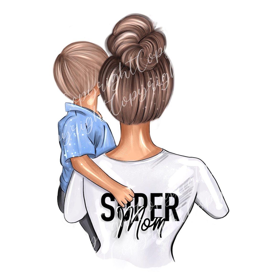 Mom and Son, Clipart, Mom, Mother, Son, Sticker, Day Mom - Etsy